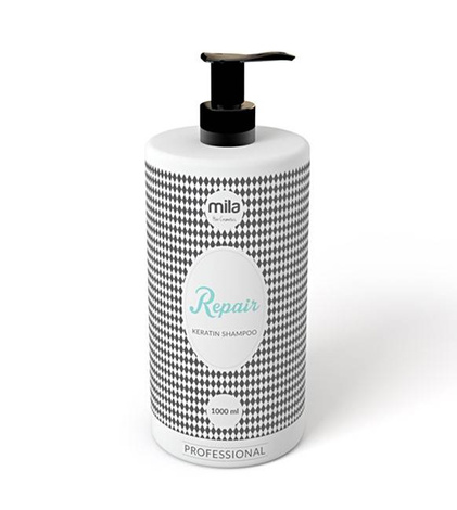 Mila Professional Szampon Wzmacniający z Keratyną do Włosów Zniszczonych 1000ml, | W Sklepie ...